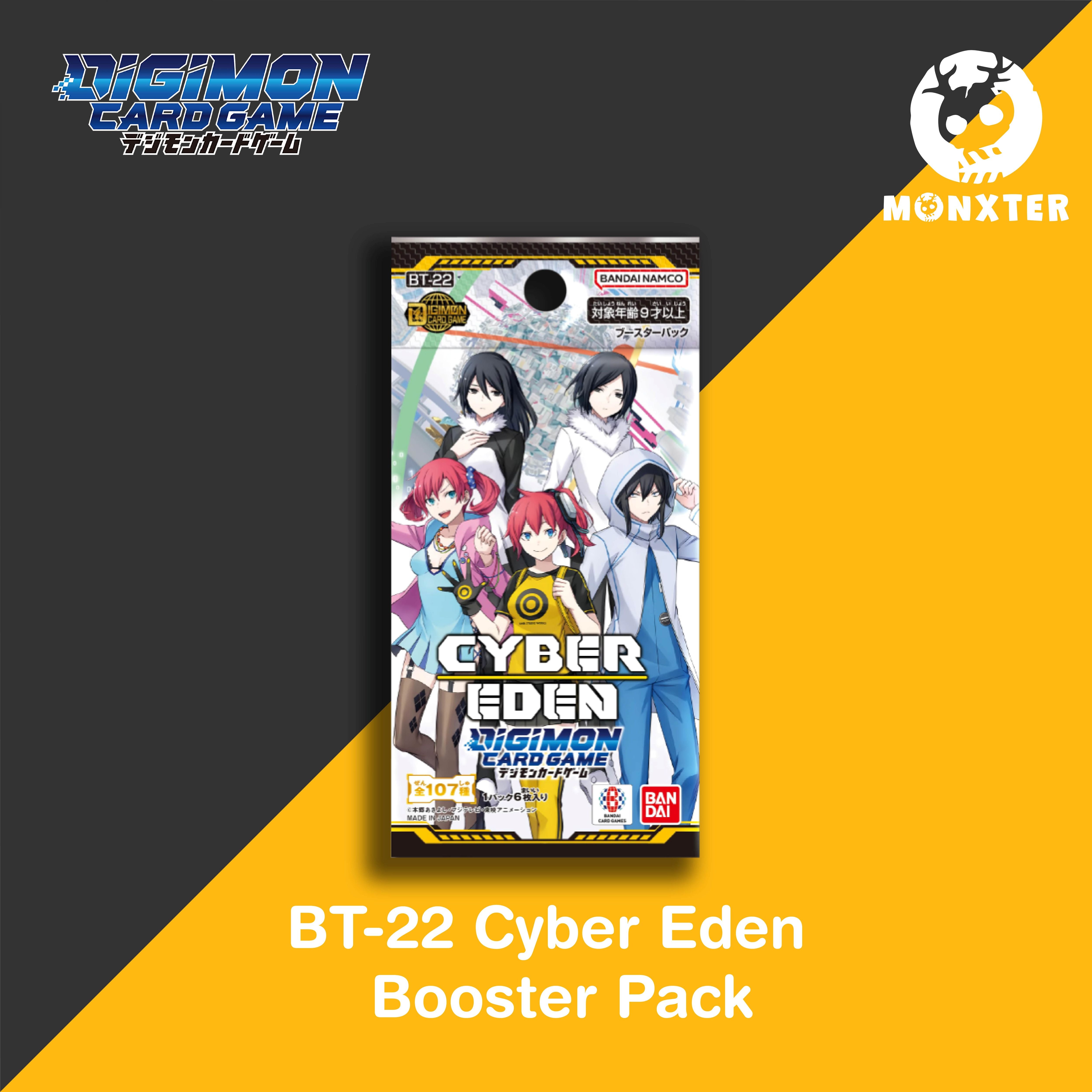 Digimon Card Game : BT-22 Cyber Eden Booster Pack – Desk Monxter