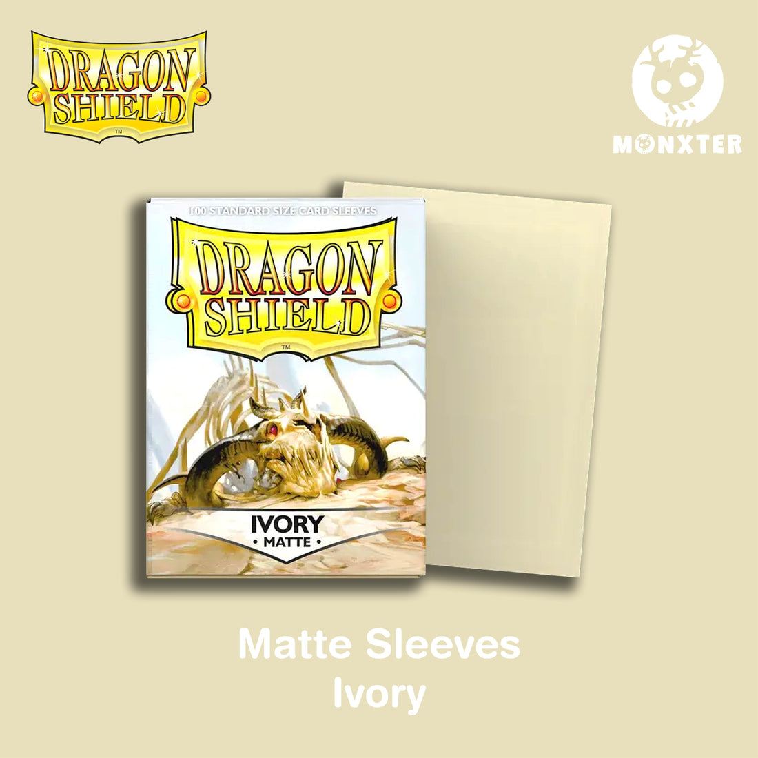 Dragon Shield Ivory Matte Sleeves – Desk Monxter