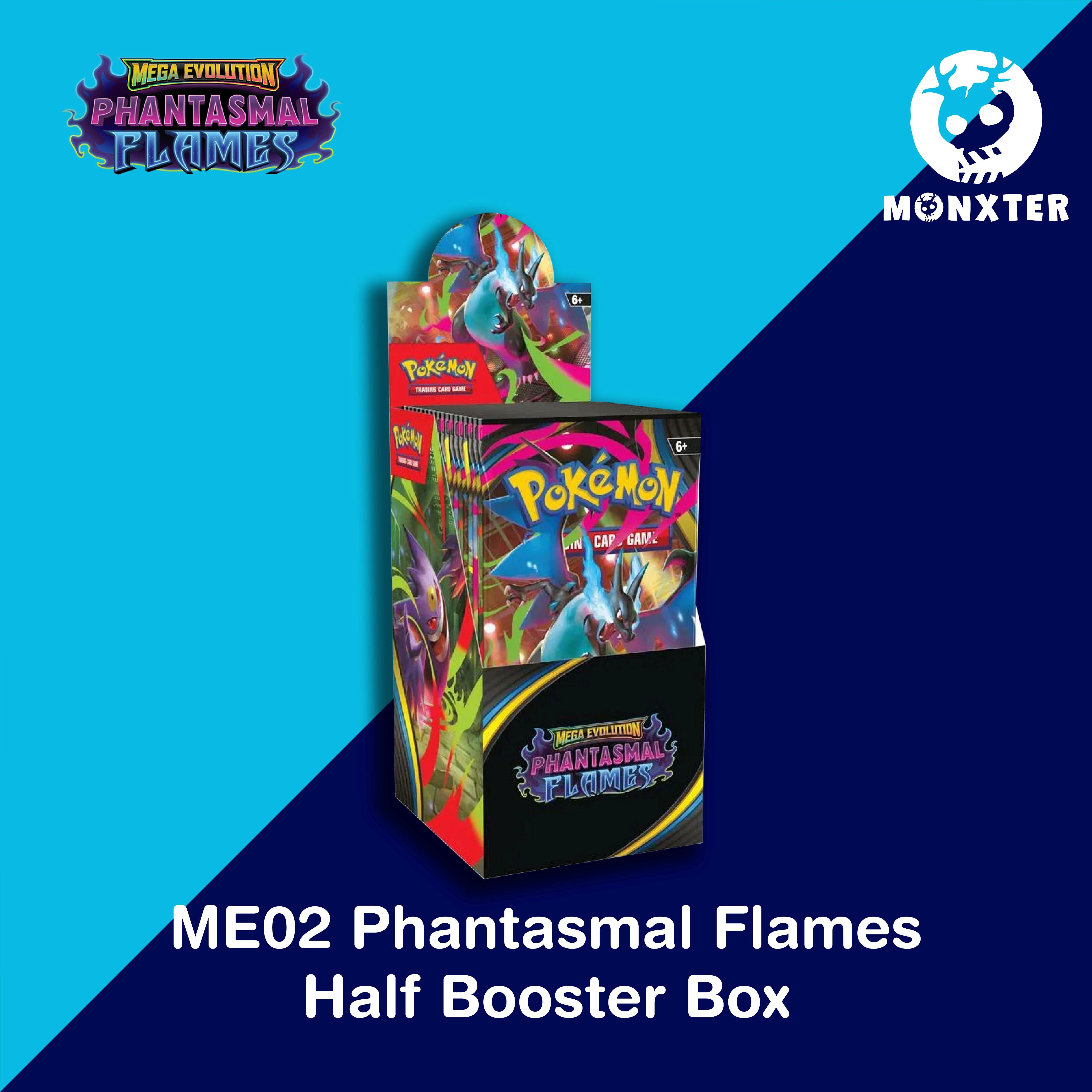 Pokémon TCG - Mega Evolution ME02 Phantasmal Flames Half Booster Box ...